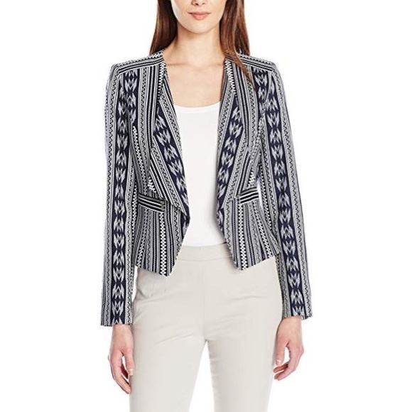 Nine West | Jackets & Coats | Nine West Southwestern Aztec Print Blazer ...